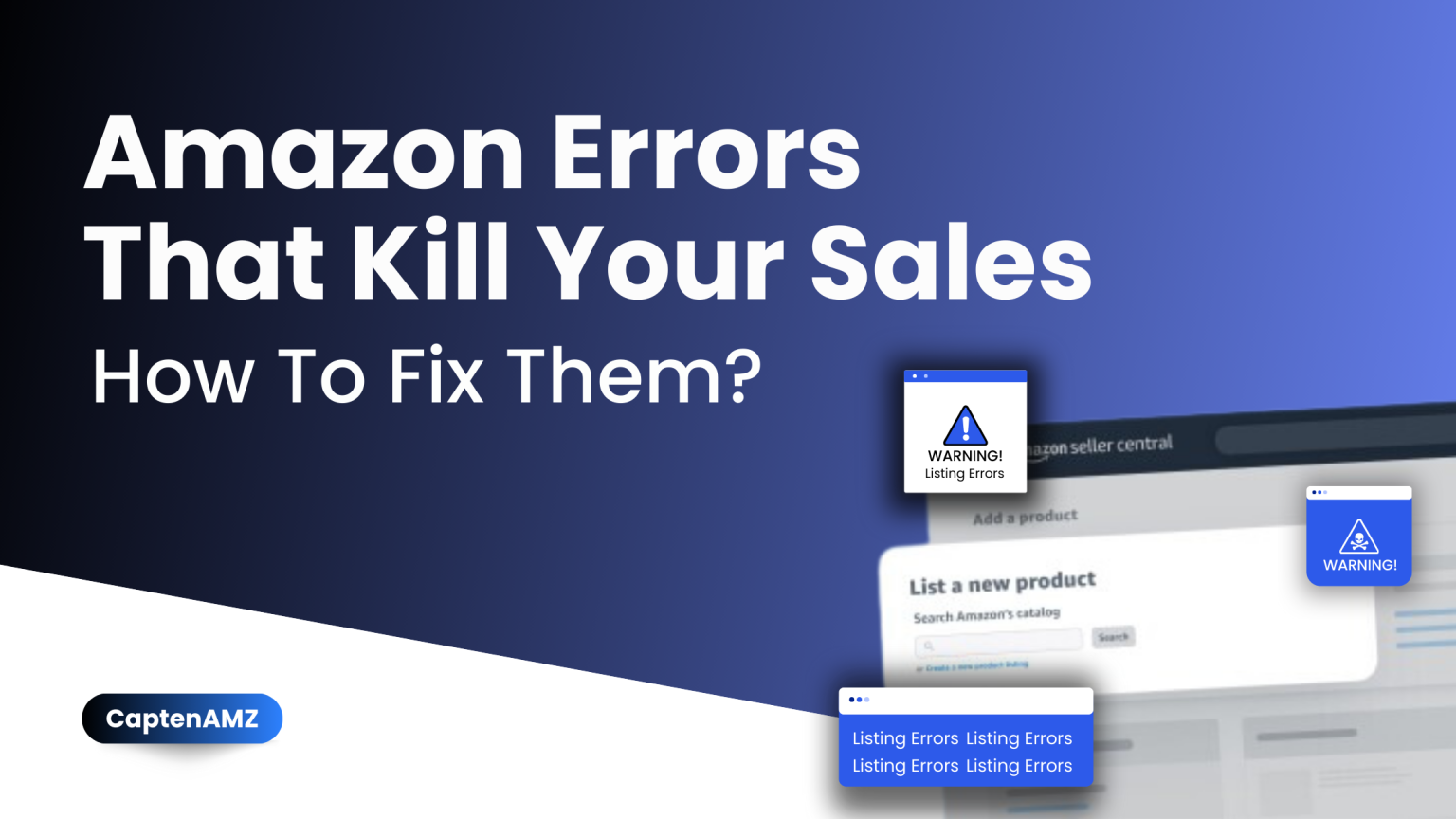 Amazon PPC and Catalog Management Agency- CaptenAMZ
