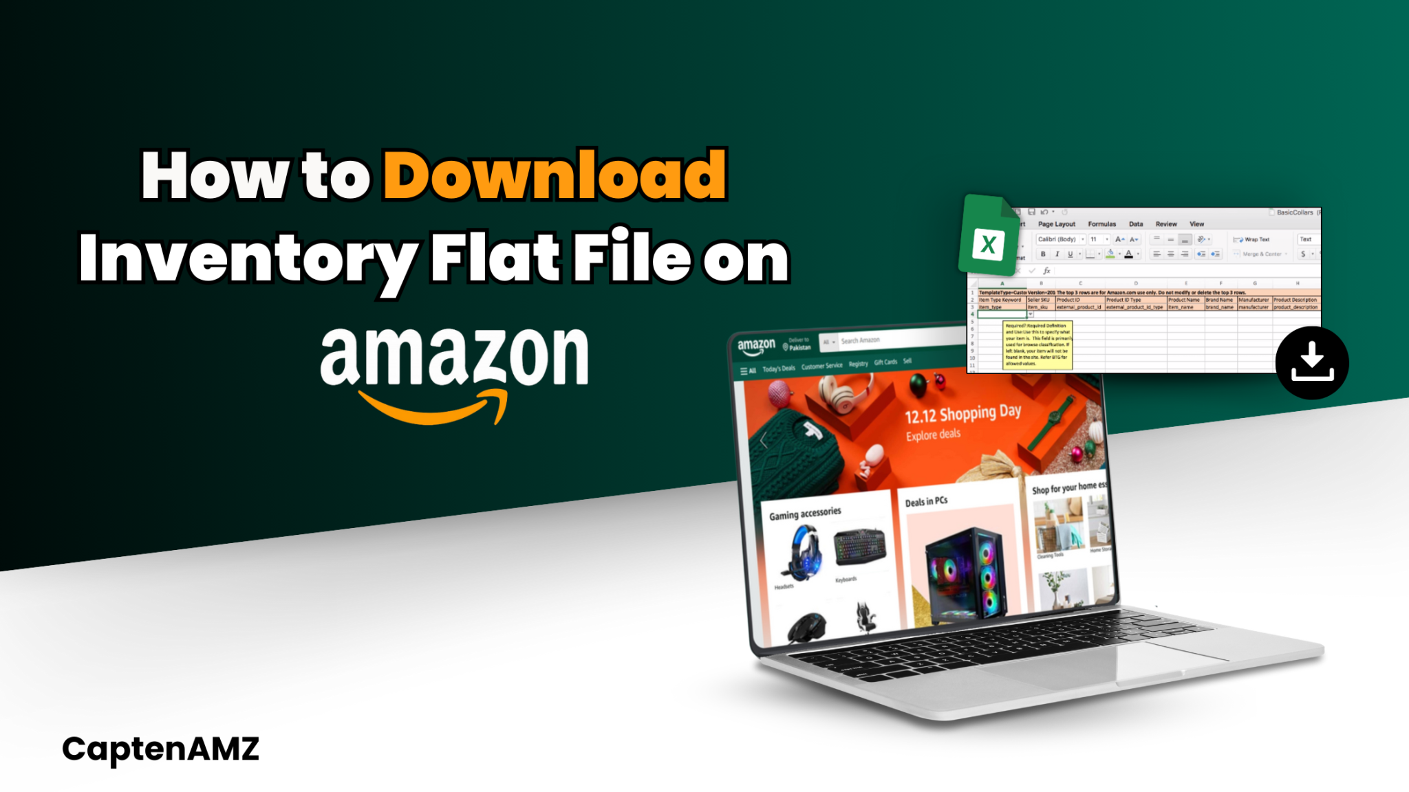 How to Download Inventory Flat File on Amazon - CaptenAMZ- Your Squad ...