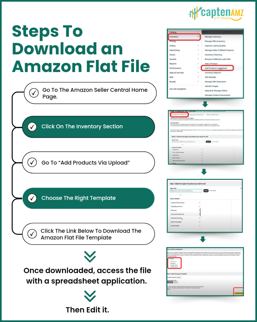 How to Download Inventory Flat File on Amazon - CaptenAMZ- Your Squad for PPC and Catalog Wins